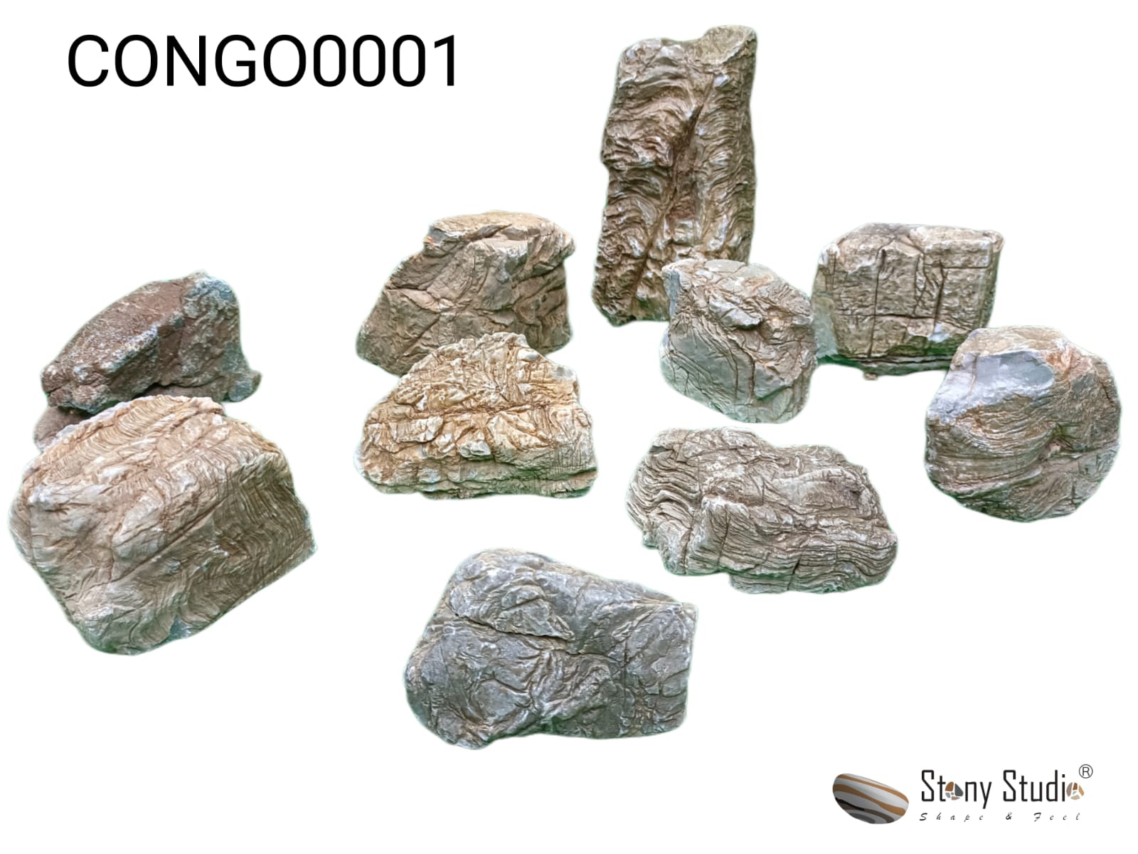 CONGO ROCK 20 KG – CONGO0001 - Stony Studio