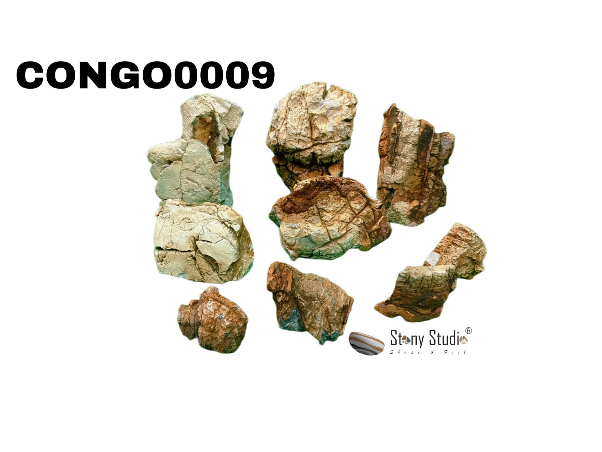 CONGO ROCK 20 KG – CONGO0009 - Stony Studio