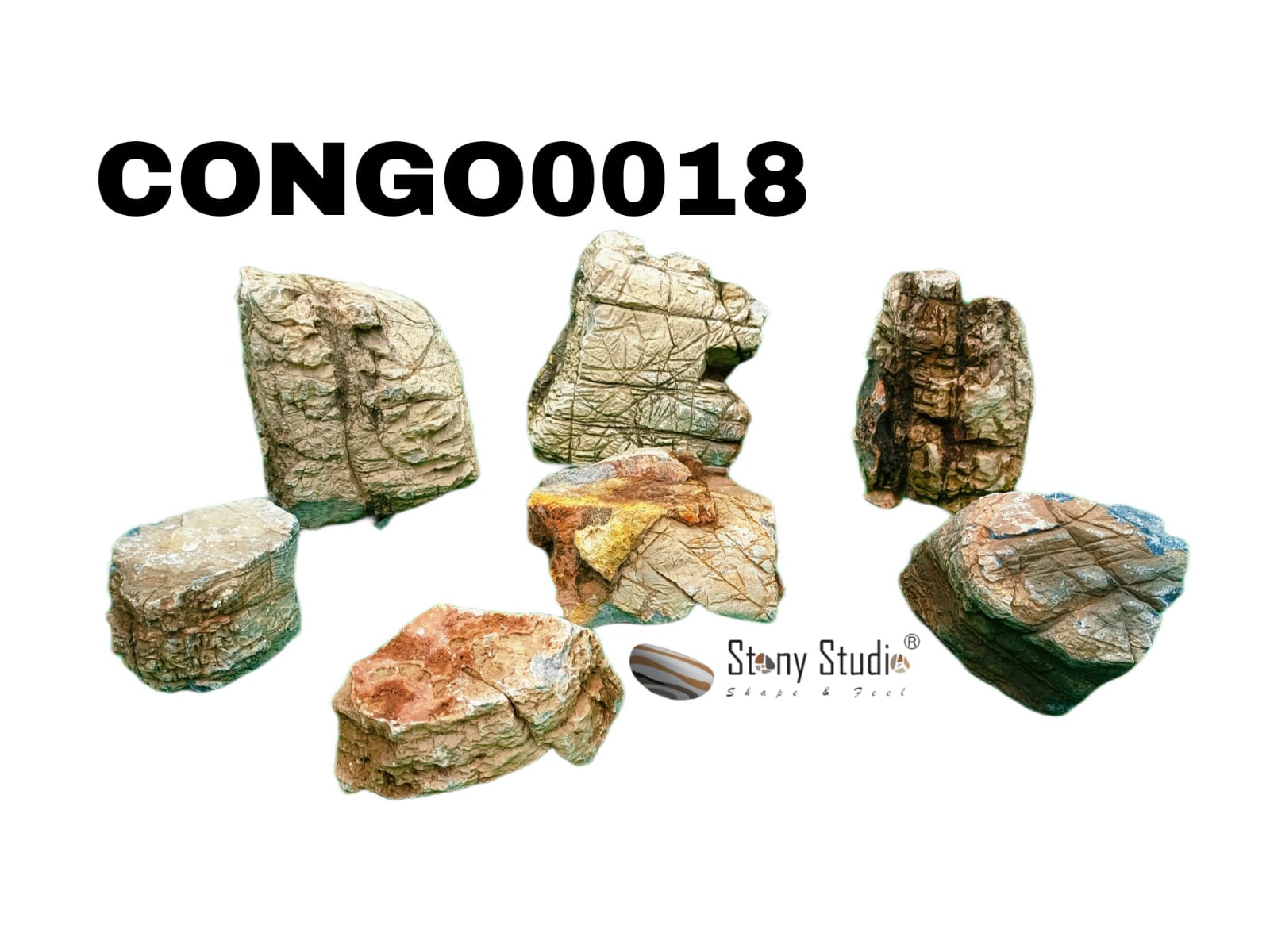 CONGO ROCK 20 KG – CONGO0018 - Stony Studio