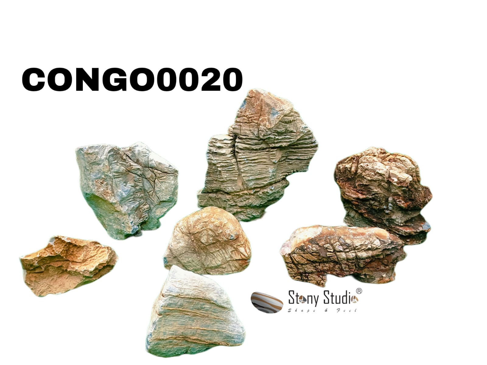 CONGO ROCK 20 KG – CONGO0020 - Stony Studio