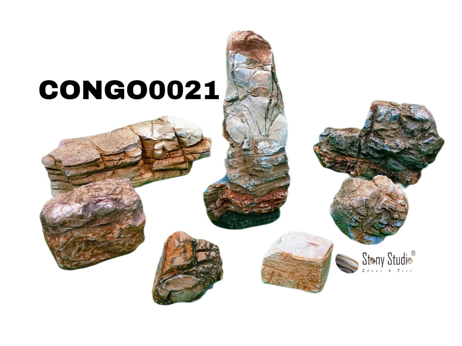 CONGO ROCK 20 KG – CONGO0021 - Stony Studio