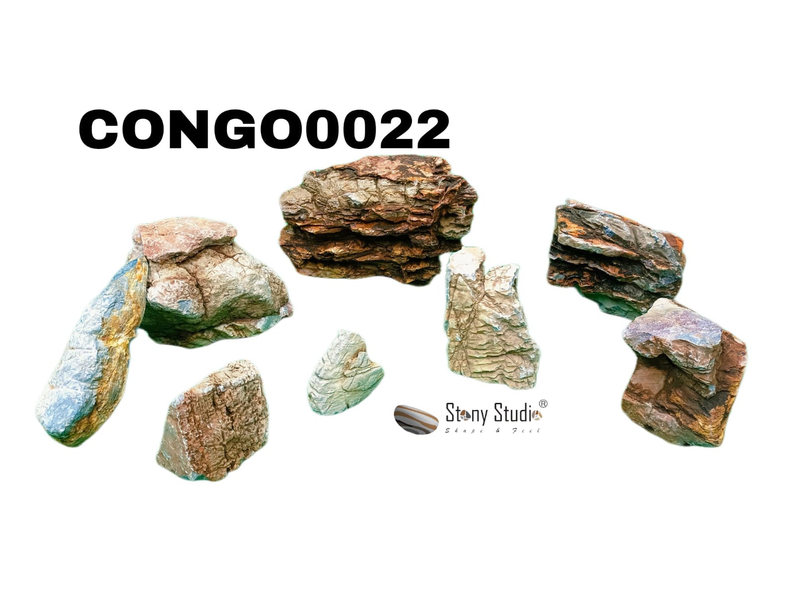 CONGO ROCK 15 KG – CONGO0022 - Stony Studio
