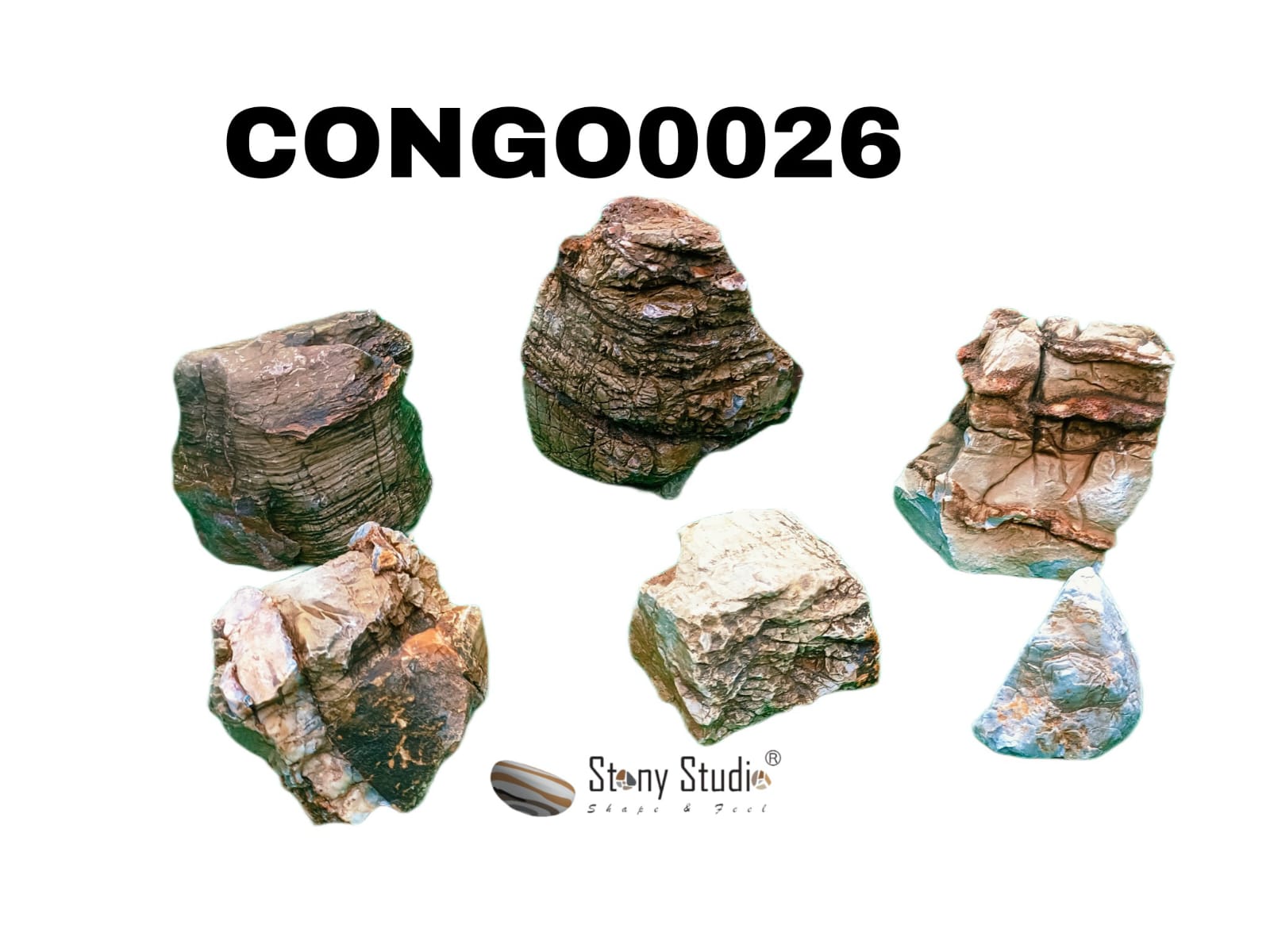 CONGO ROCK 15 KG – CONGO0026 - Stony Studio