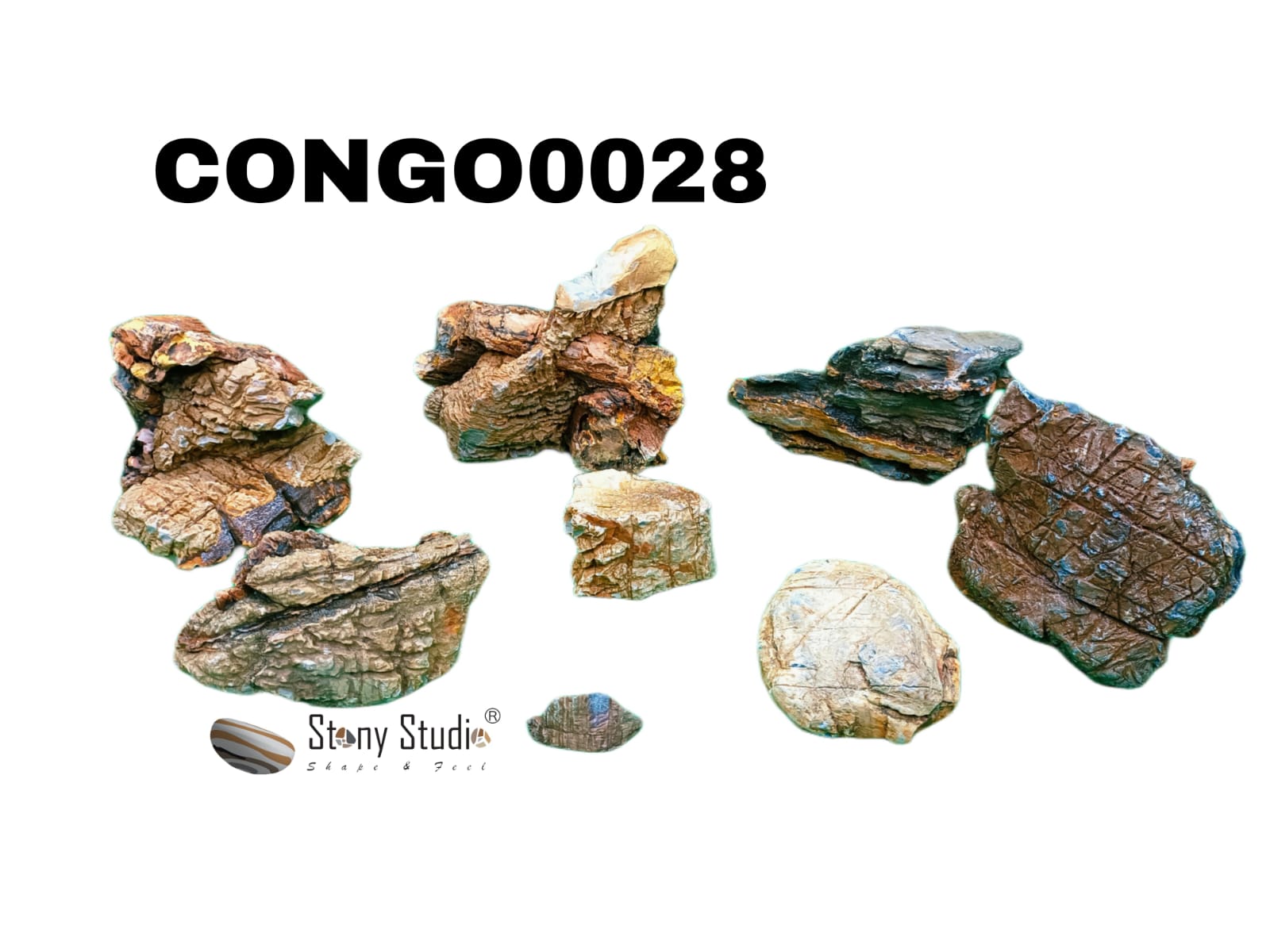 CONGO ROCK 15 KG – CONGO0028 - Stony Studio